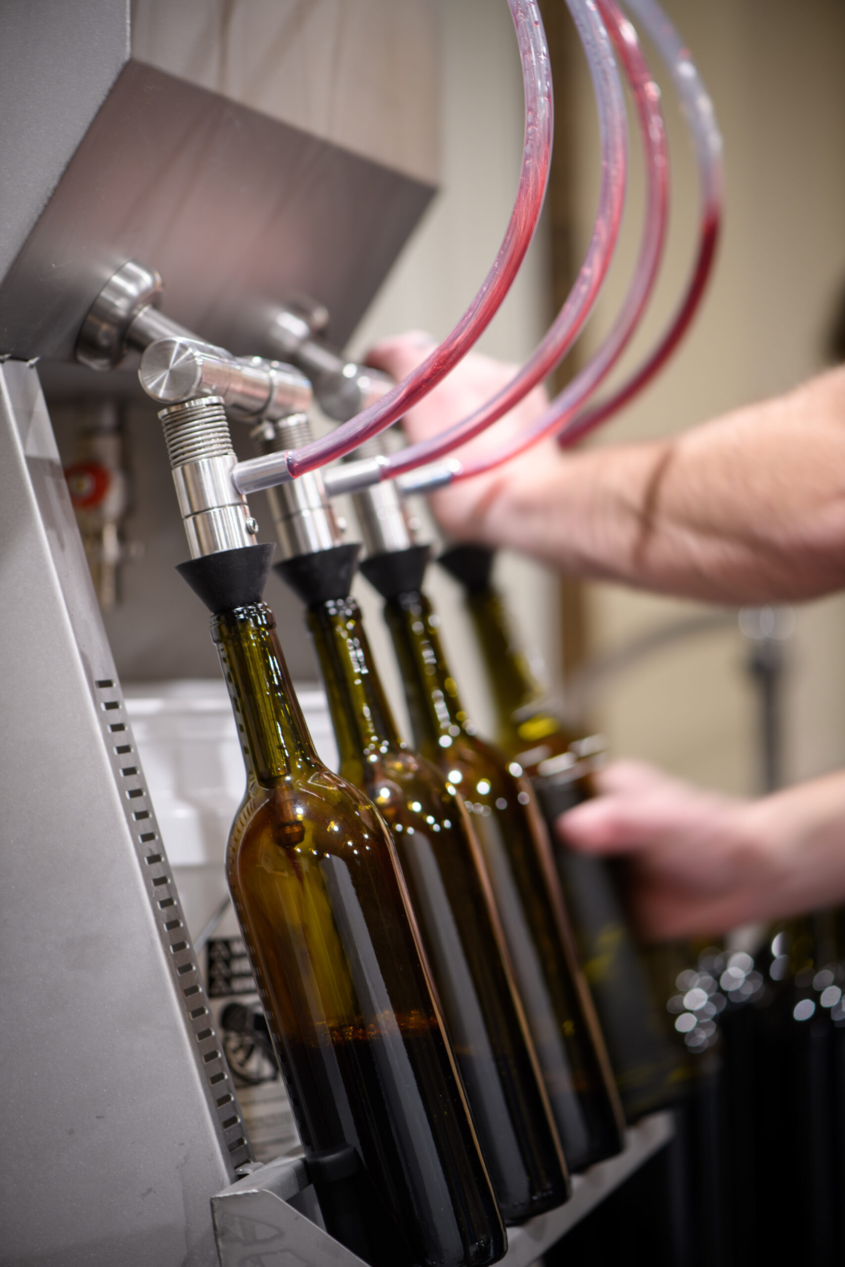 First Day of Bottling – Whitetail Vineyards and Winery